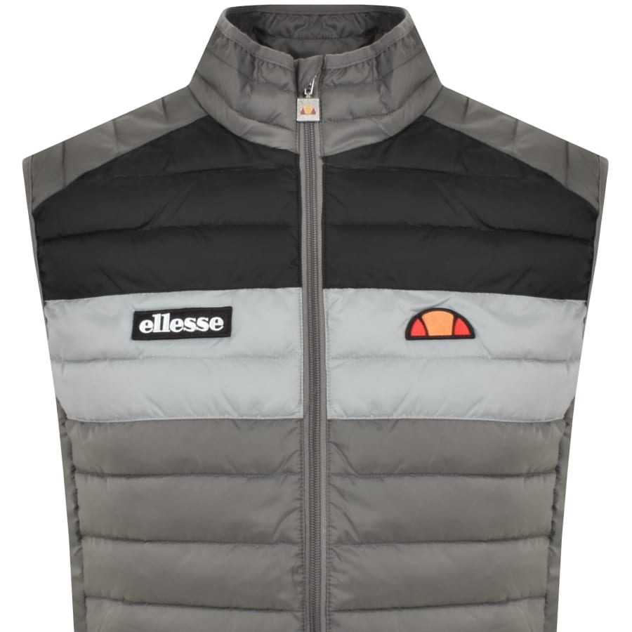 Ellesse Bardy Colourblock Gilet Grey | Mainline Menswear